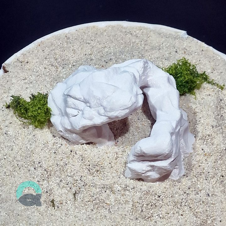 3D Printable 4 Aquarium & Terrarium Caves Bundle, Natural Look Rocky ...