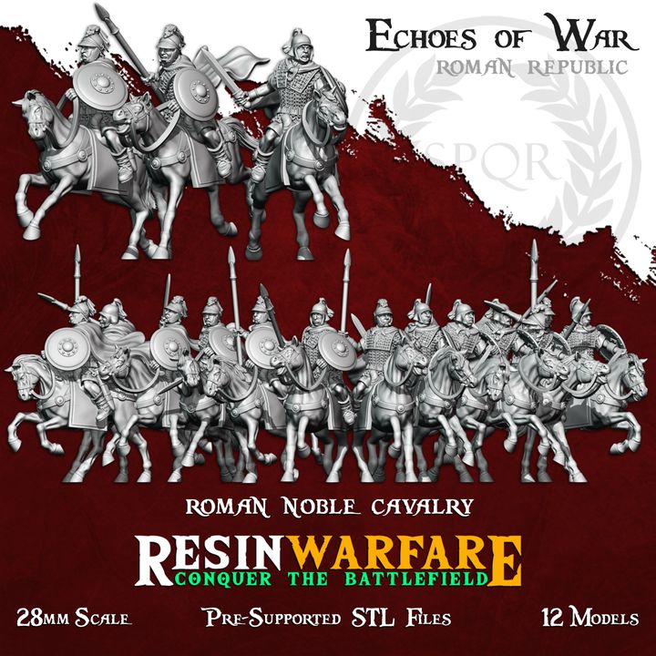 3D Printable Roman Noble Cavalry - Echoes of War: Punic Wars by ...