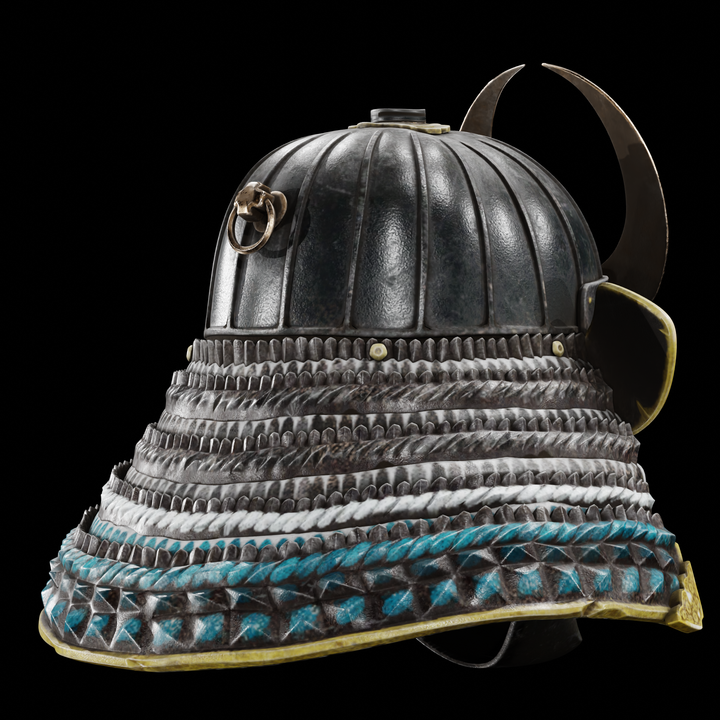 3D Printable 👹 GHOST OF TSUSHIMA - MEMPO & SAMURAI HELMET SET - JIN ...