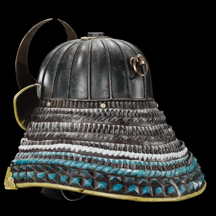 3D Printable 👹 GHOST OF TSUSHIMA - MEMPO & SAMURAI HELMET SET - JIN ...