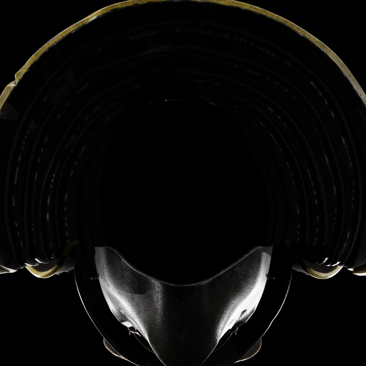 3D Printable 👹 GHOST OF TSUSHIMA - MEMPO & SAMURAI HELMET SET - JIN ...