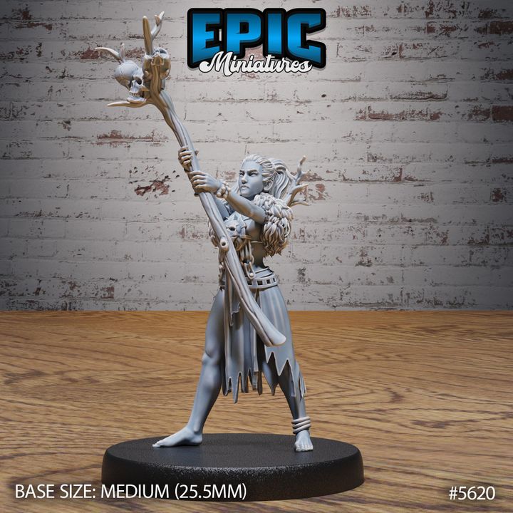 3D Printable Witch Coven of Nature Set B / Humanoid Hag / Wizard ...