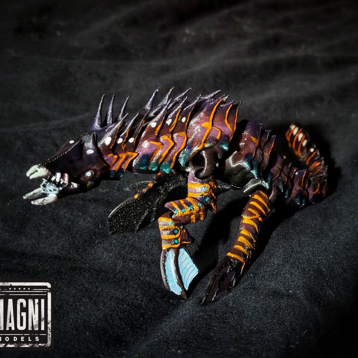 3D Printable Articulated Cryptosuchus by MagniModels