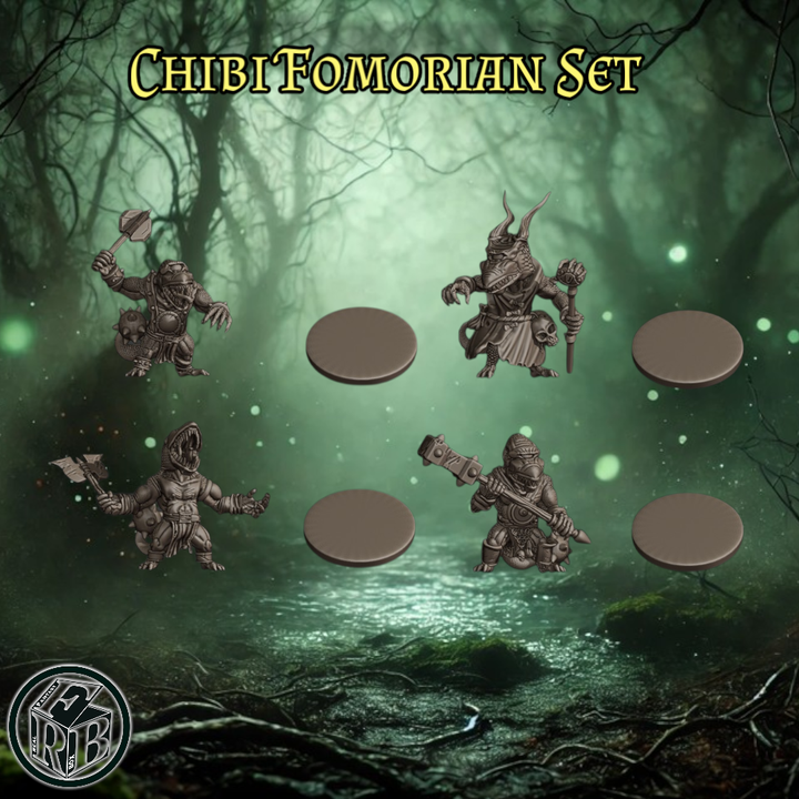 3D Printable Chibi Fomorian Set by Raul Font Blij