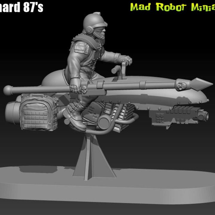 3D Printable Grognard 87's - Jetbikes by Mad Robot Miniatures