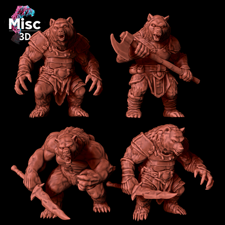3D Printable Bearkin #1 by Misc 3D Creations