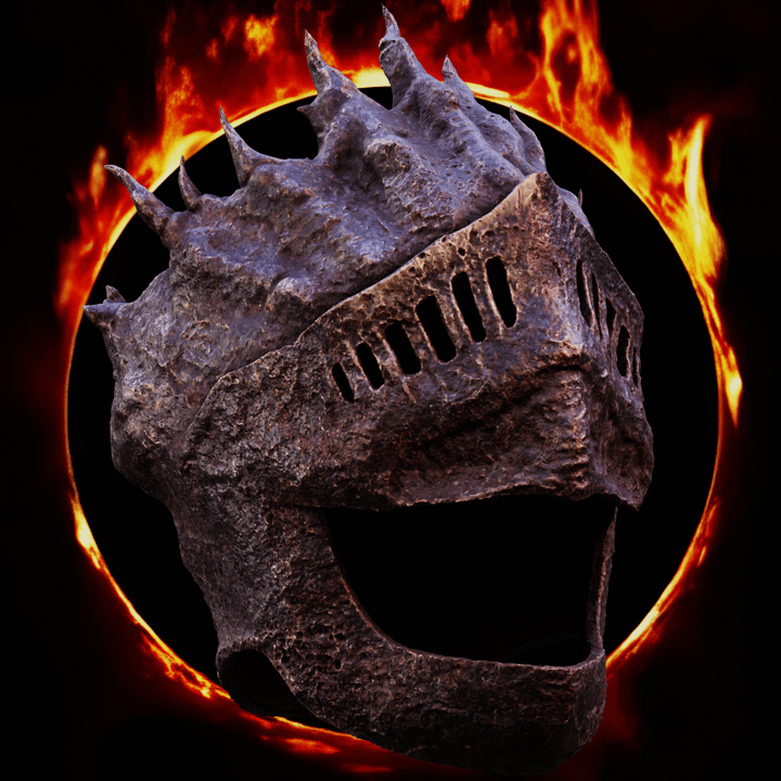 3D Printable SOUL OF CINDER HELMET - FIRELINK HELM - LIFESIZE FAN MODEL ...