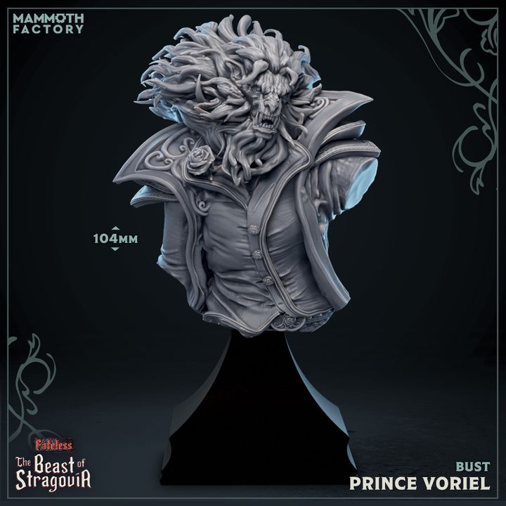 3D Printable Prince Voriel Bust by Mammoth Factory