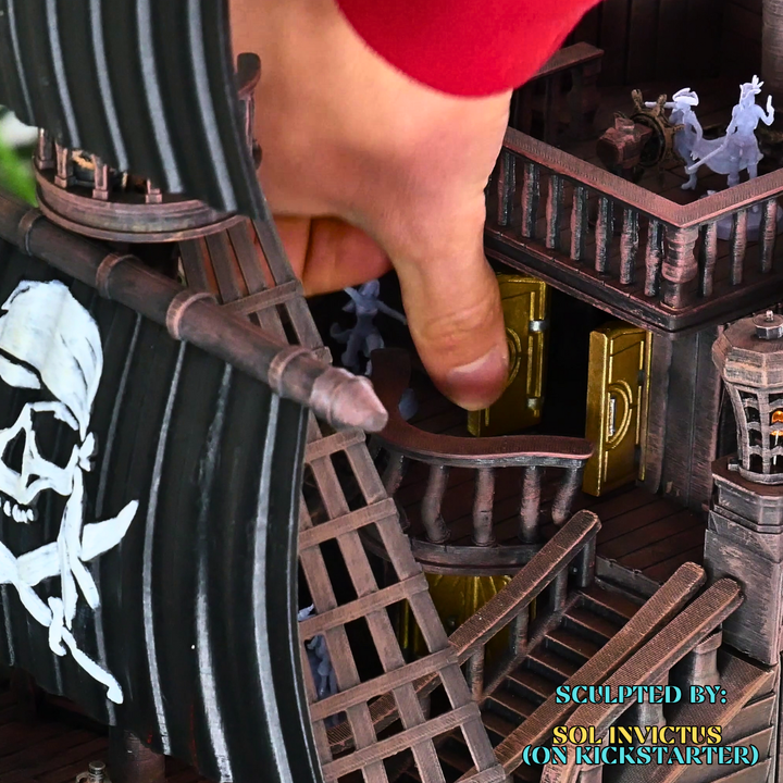 3D Printable Fully Modular Pirate Ship Terrain [Personal] by Sol ...