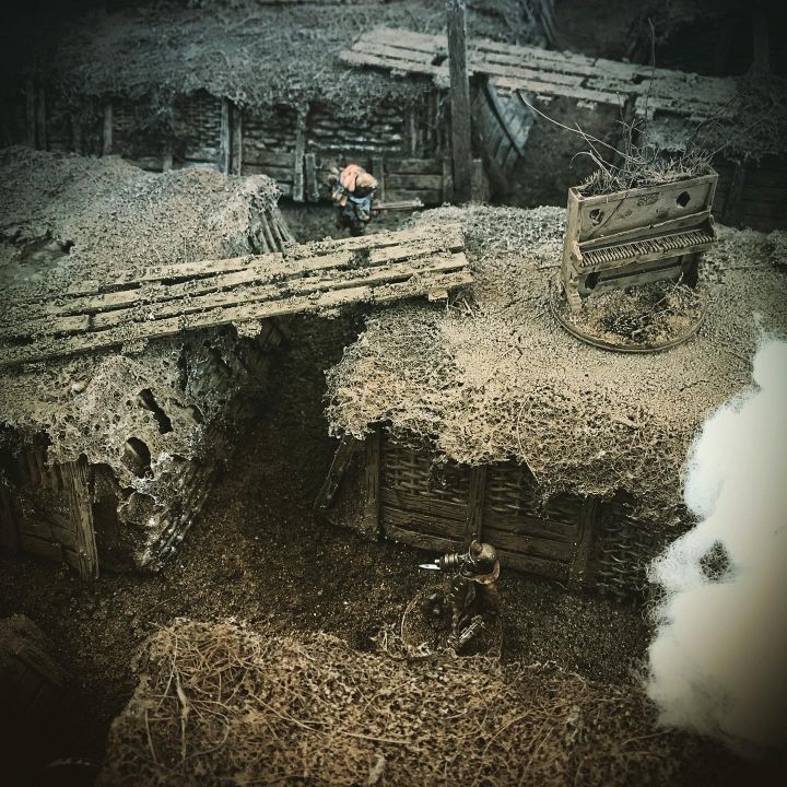 3D Printable Trench Panels by Knucklebones Miniatures