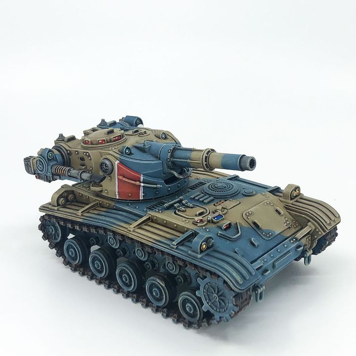 3D Printable AB.12 Kaskara Light Battle Tank by Nate Feyma