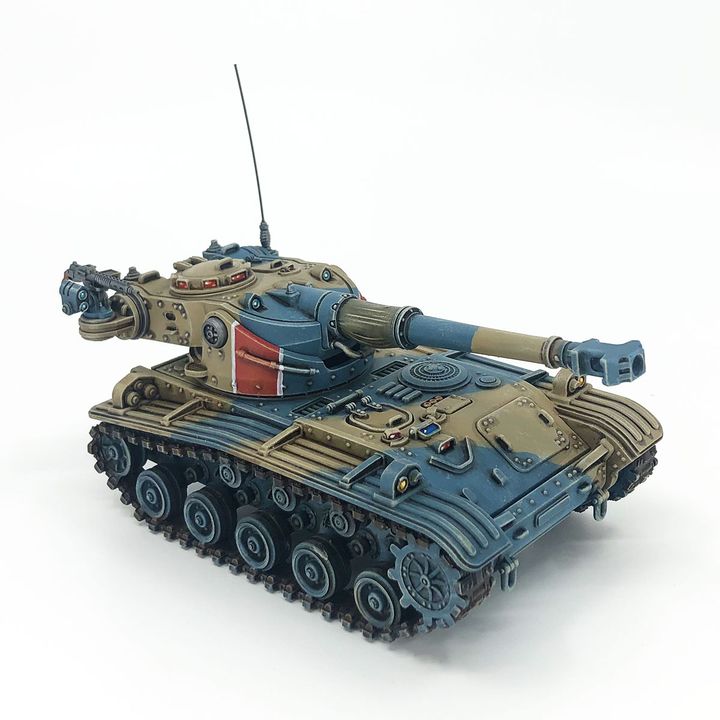 3D Printable AB.12 Kaskara Light Battle Tank by Nate Feyma