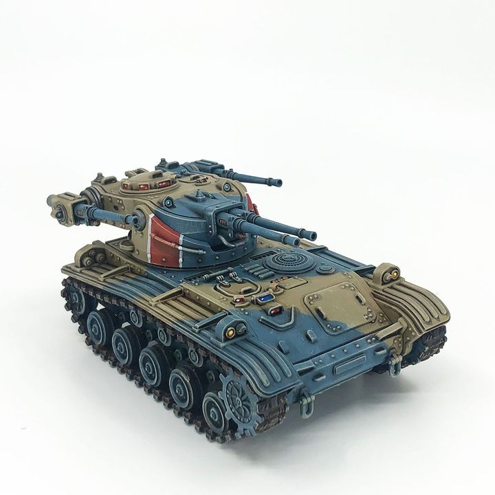 3D Printable AB.12 Kaskara Light Battle Tank by Nate Feyma