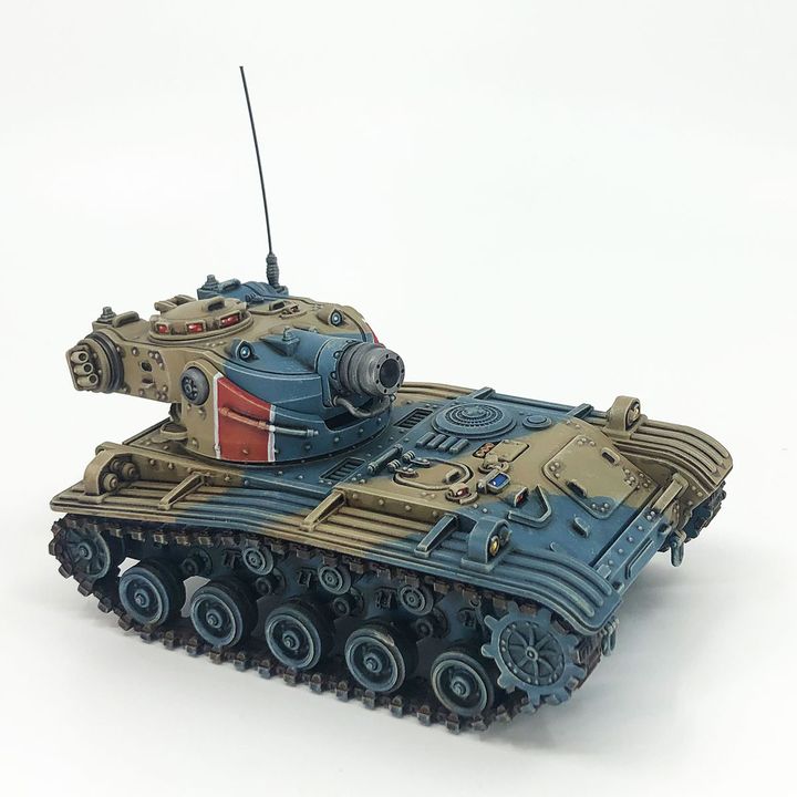 3D Printable AB.12 Kaskara Light Battle Tank by Nate Feyma
