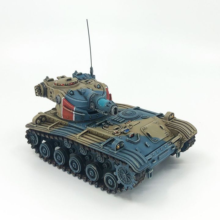 3D Printable AB.12 Kaskara Light Battle Tank by Nate Feyma