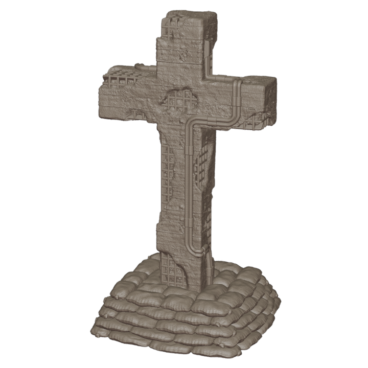 3D Printable Concrete Cross by Dani Amengual