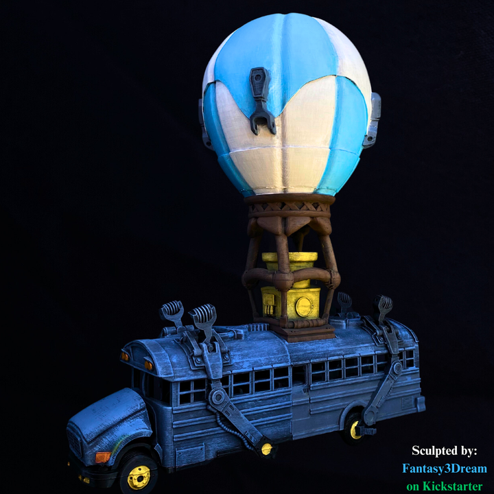 3D Printable Flying-Bus Dice Tower [Merchant L/T] by 3DprintingUK