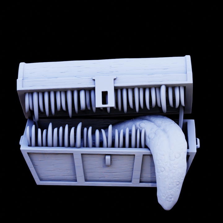 3D Printable MIMIC CHEST - SYMBOL OF AVARICE - DARK SOULS FAN ART MODEL ...