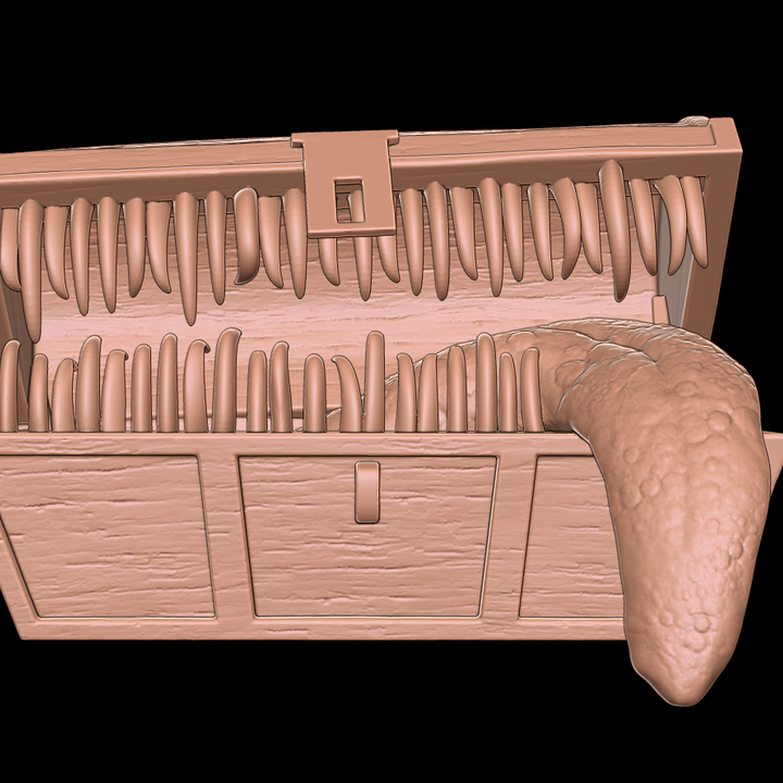 3D Printable MIMIC CHEST - SYMBOL OF AVARICE - DARK SOULS FAN ART MODEL ...