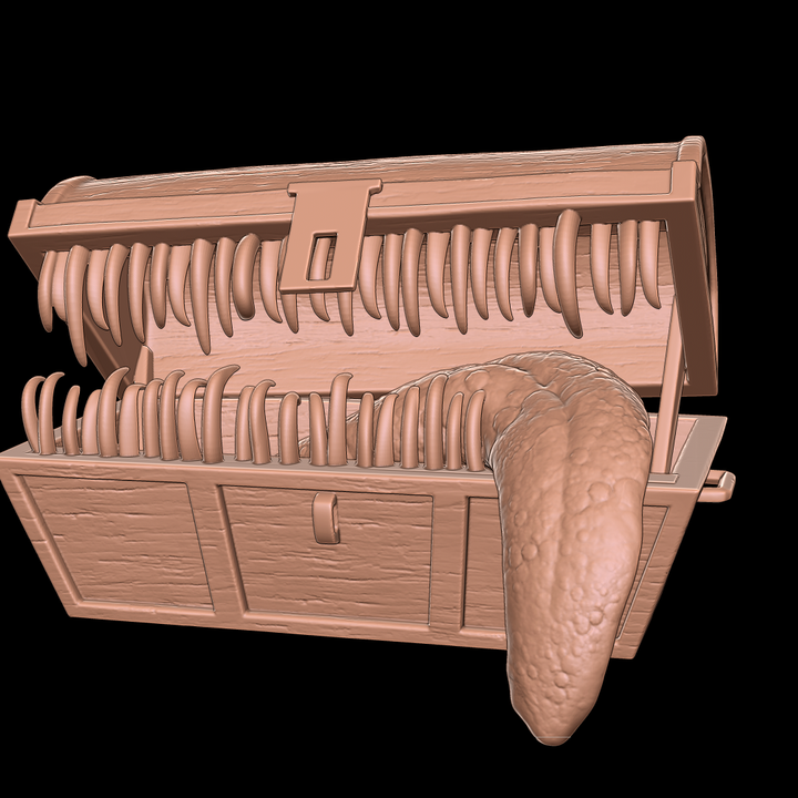 3D Printable MIMIC CHEST - SYMBOL OF AVARICE - DARK SOULS FAN ART MODEL ...