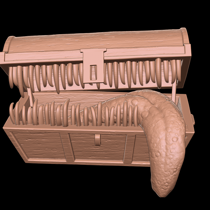 3D Printable MIMIC CHEST - SYMBOL OF AVARICE - DARK SOULS FAN ART MODEL ...