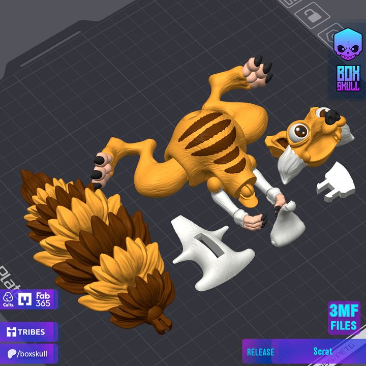 3D Printable Scrat by BOXSKULL