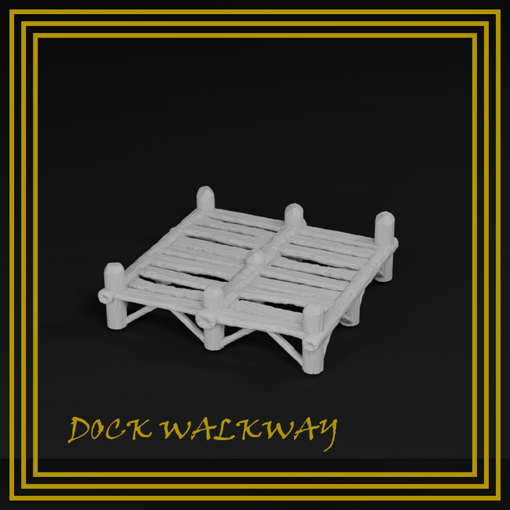3D Printable Dock Walkway Mini by Auto Generate