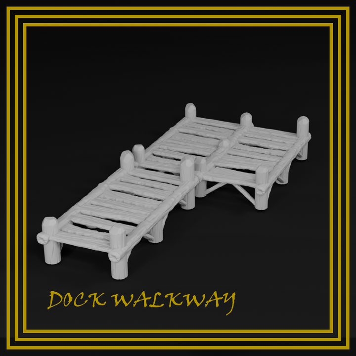 3D Printable Dock Walkway Mini by Auto Generate