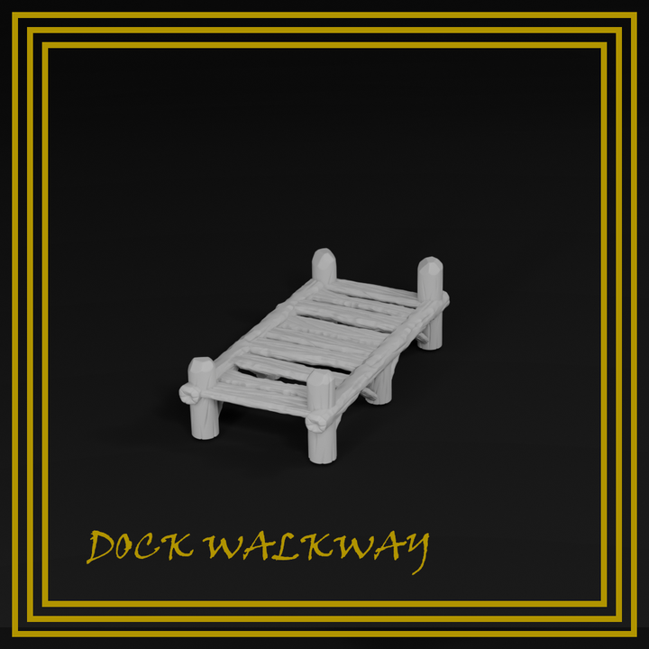 3D Printable Dock Walkway Mini by Auto Generate