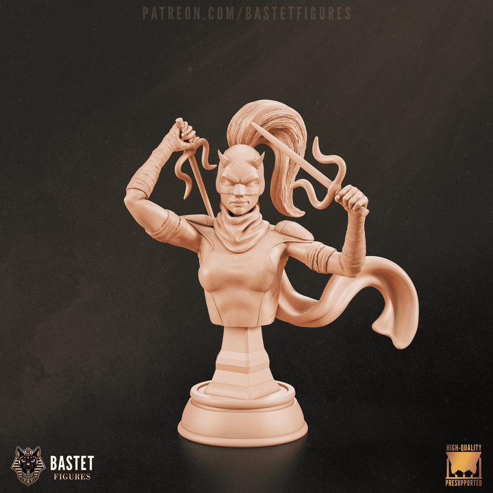 3D Printable The Elektric Blade | Bust by Bastet Figures