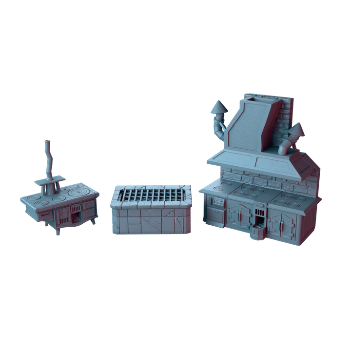 3D Printable Stoves by Tiny Furniture