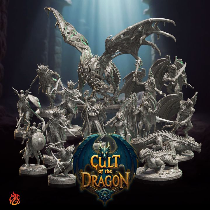 3D Printable Cult of the Dragon ~ June '25 Bundle by Crippled God Foundry