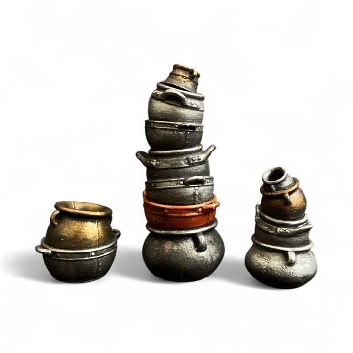 3D Printable Cooking Cauldrons by Tiny Furniture