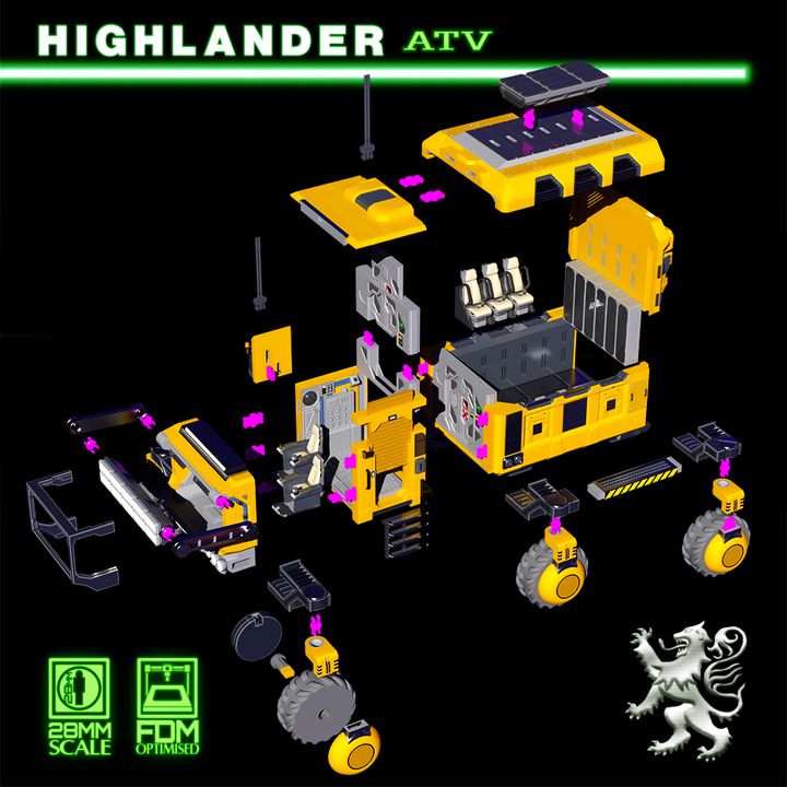 3D Printable Taurus - Highlander ATV by 2nd Dynasty