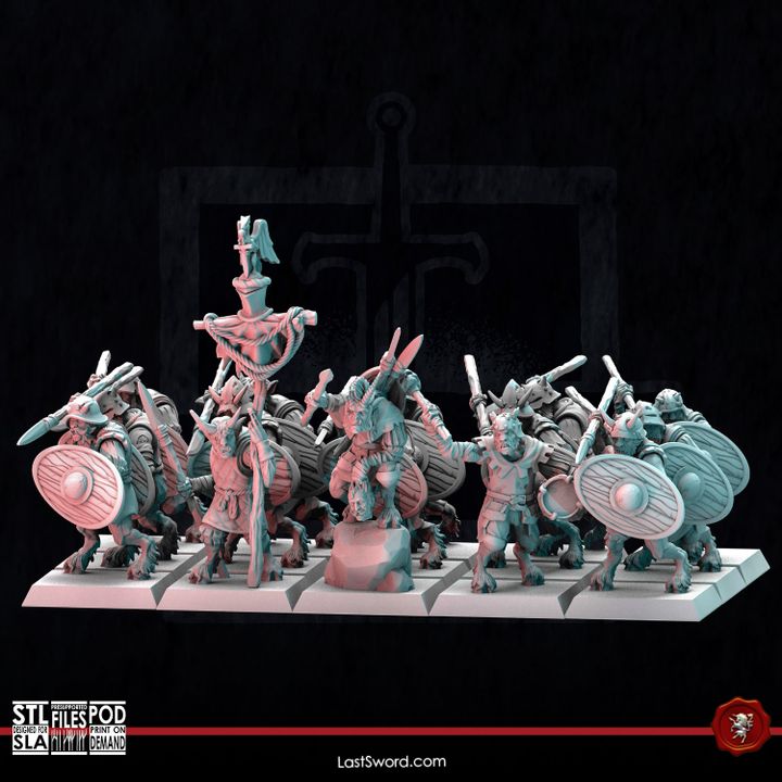 3D Printable Mongrel Herd Spears and Javalins by LastSword Miniatures