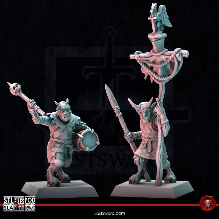 3D Printable Mongrel Herd Spears and Javalins by LastSword Miniatures
