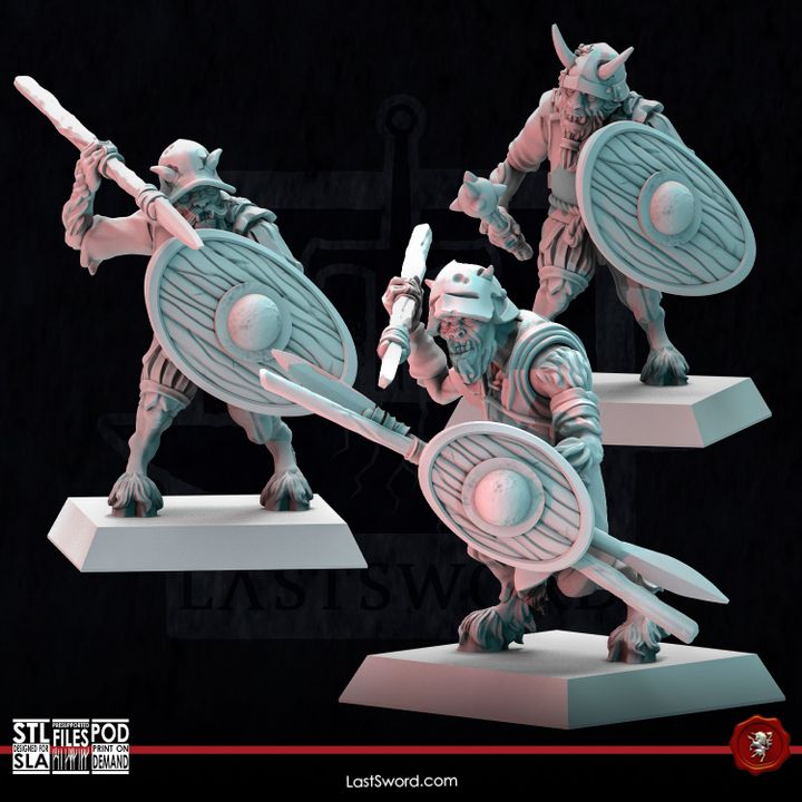 3D Printable Mongrel Herd Spears and Javalins by LastSword Miniatures