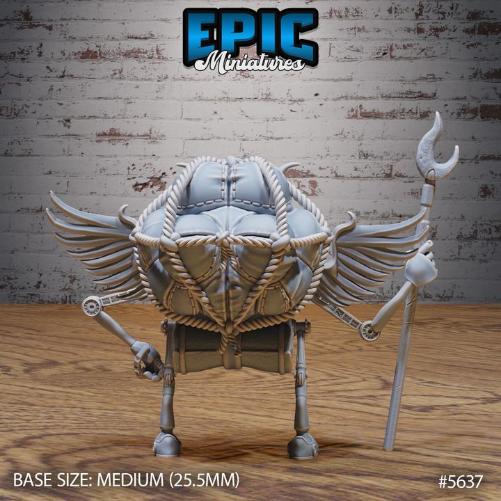 3D Printable Quadrone Adventurer / Winged Cube Base Monster / Mechanic ...