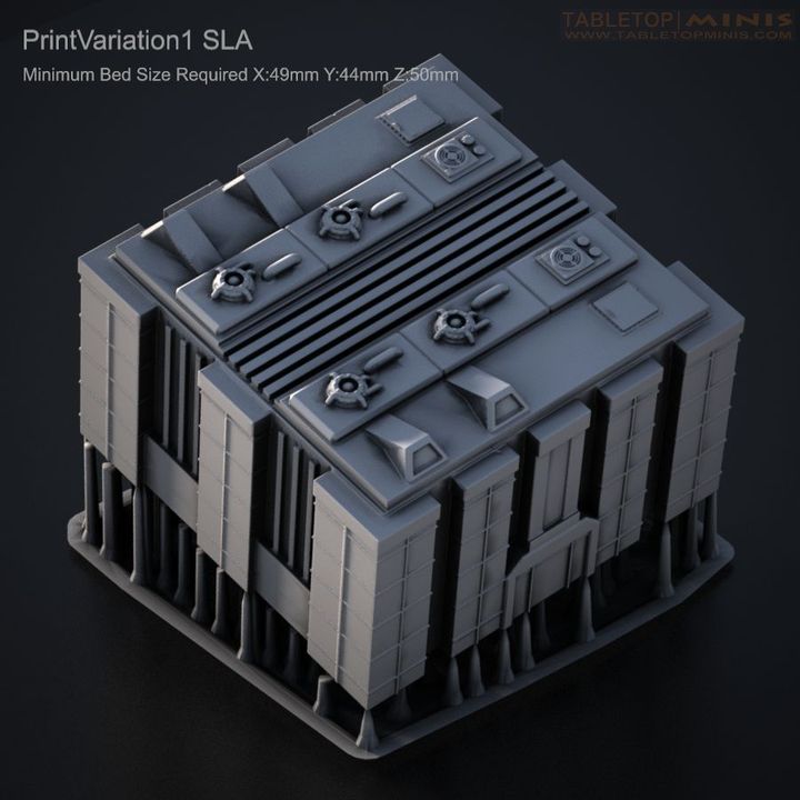 3D Printable Building SciFi BT0K by TableTopMinis