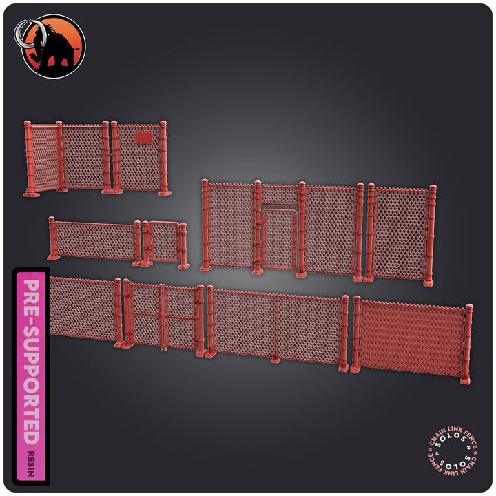 3D Printable Chain Link Fence by Plastic Age