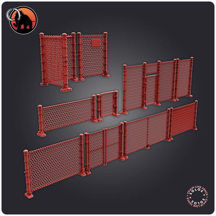 3D Printable Chain Link Fence by Plastic Age