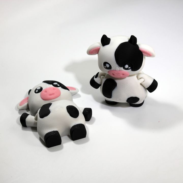 3D Printable Sir Loin, the cow sprite by Teal Cat Creative