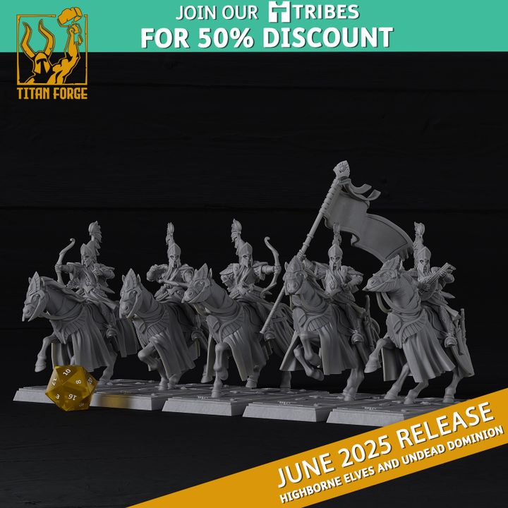 3D Printable Titan Forge Miniatures - 2025 - June - Highborne Elves and ...