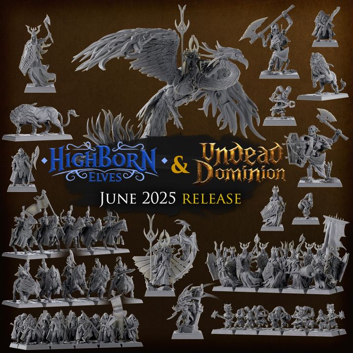 3D Printable Titan Forge Miniatures - 2025 - June - Highborne Elves and ...