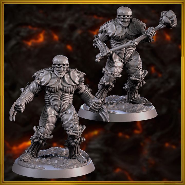 3D Printable Bone Golem by Sergeant Hammer