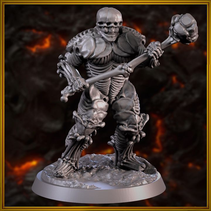 3D Printable Bone Golem by Sergeant Hammer