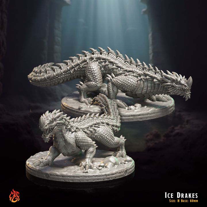 3D Printable Ice Drakes by Crippled God Foundry