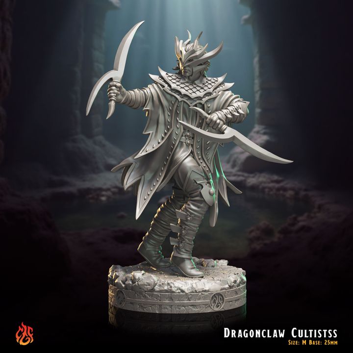 3D Printable Dragonclaw Cultists by Crippled God Foundry