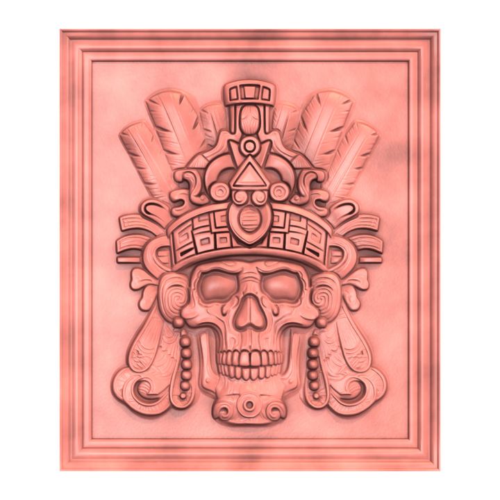 3D Printable Maya Skull by 1xMerch