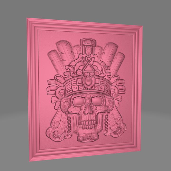 3D Printable Maya Skull by 1xMerch